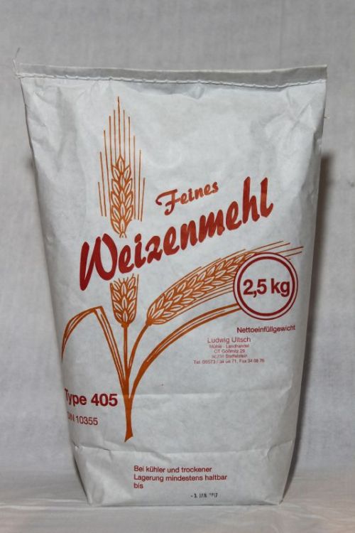 Weizenmehl Type 405 1kg - 12,5kg - Ultsch Mühle Gößmitz